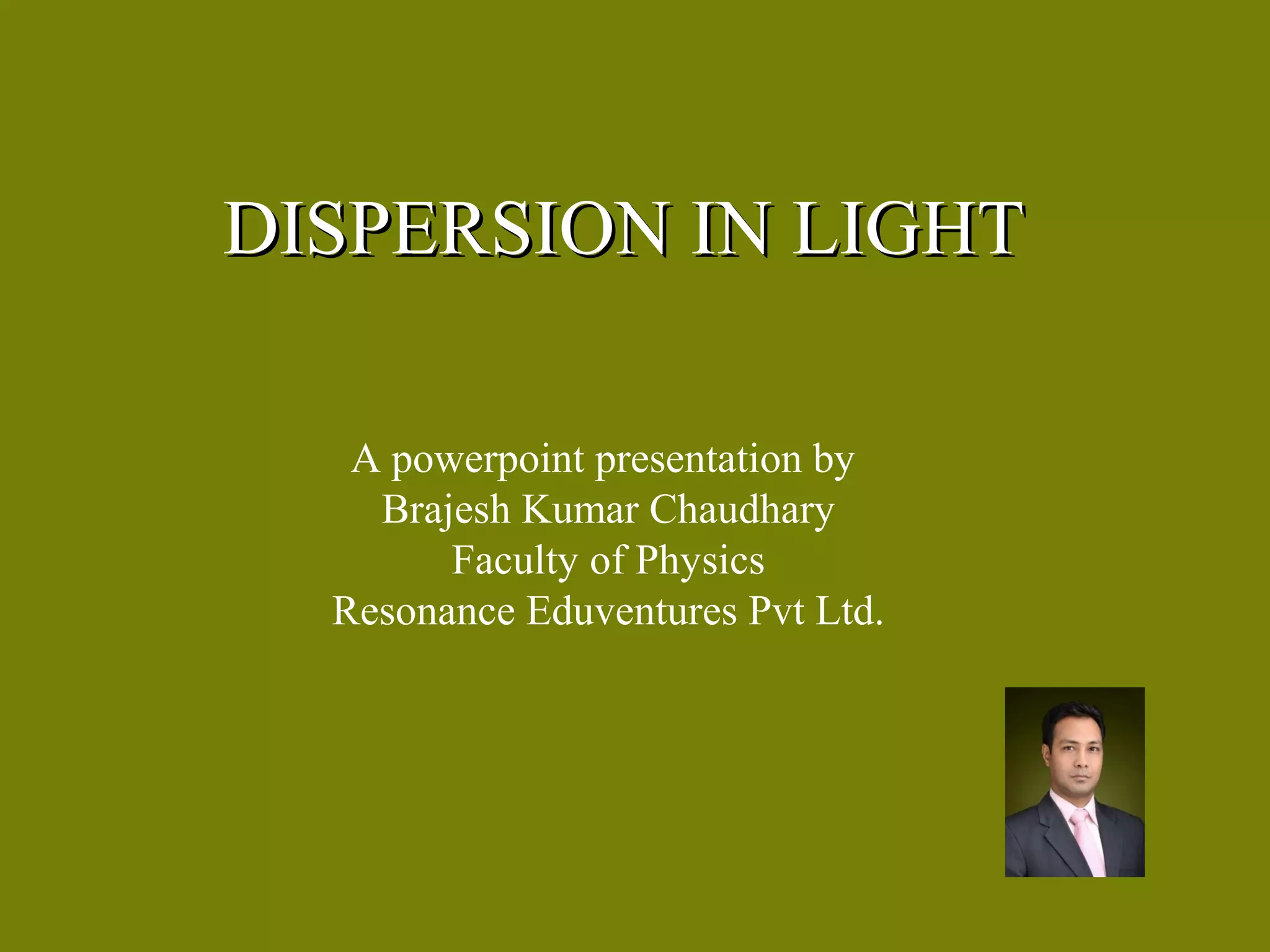 Dispersion | PPT