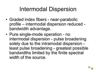 Dispersion in optical fibers | PPT