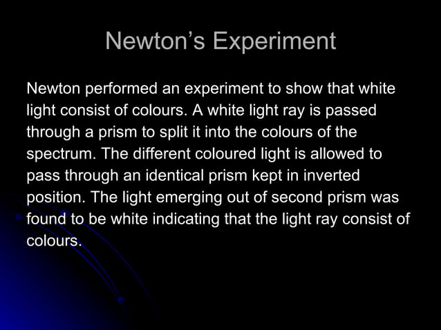 Dispersion of light | PPT