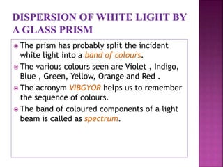 Dispersion of light | PPTX