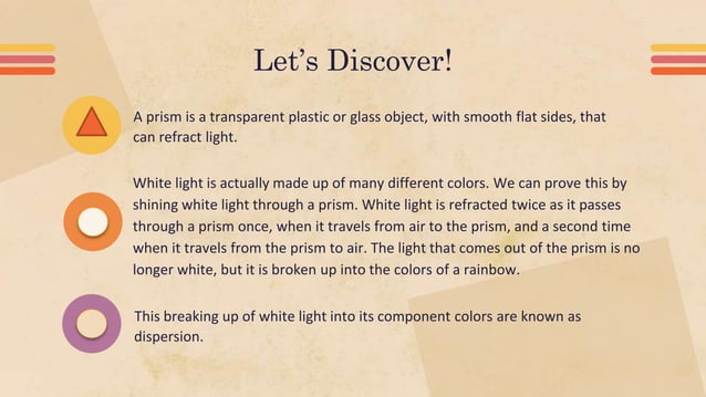 DISPERSION OF LIGHT POWERPOINT PRESENTATION | PPTX