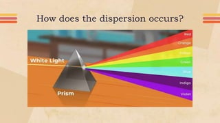 DISPERSION OF LIGHT POWERPOINT PRESENTATION | PPTX