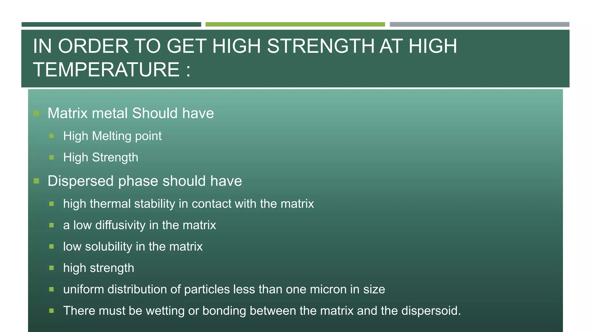 Dispersion strengthening of metals | PPTX