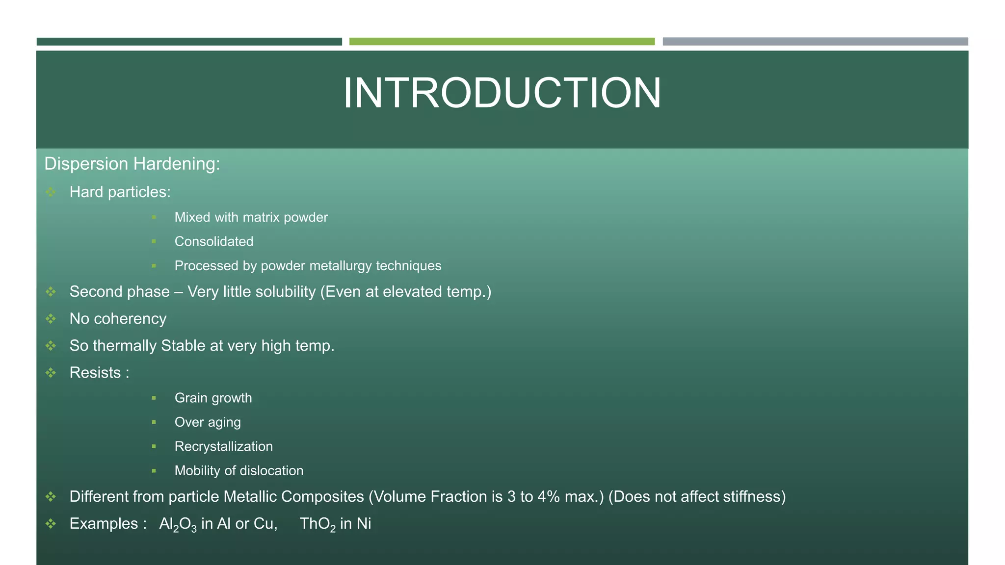 Dispersion strengthening of metals | PPTX