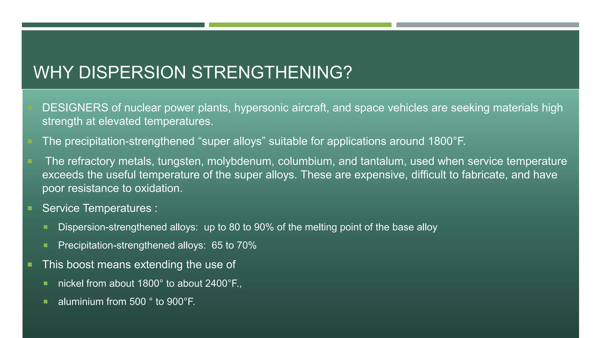 Dispersion strengthening of metals | PPTX