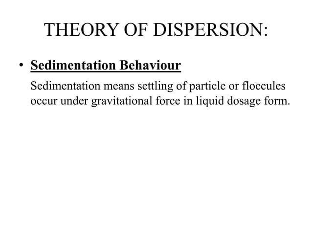Pharmaceuticals Dispersion theory- Suspension and Emulsion | PPTX ...