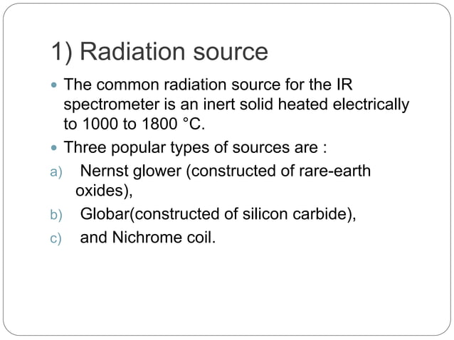 Dispersive ir spectrophotometer | PPTX | Chemistry | Science