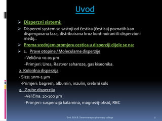 Disperzni sistemi, dtabilnost koloida, DVLO teorija.pptx