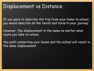 Displacement and Velocity | PPTX