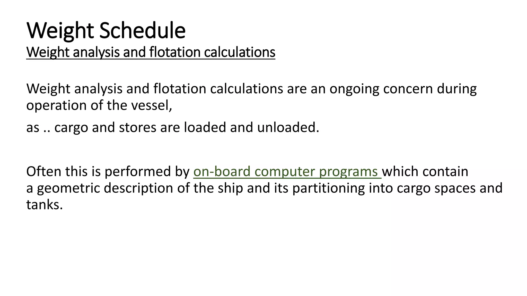 Displacement and weight of Ship | PPSX