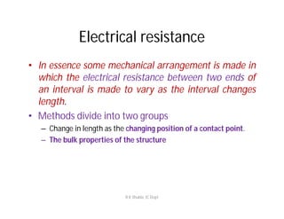 Resistive Displacement measurement | PPT
