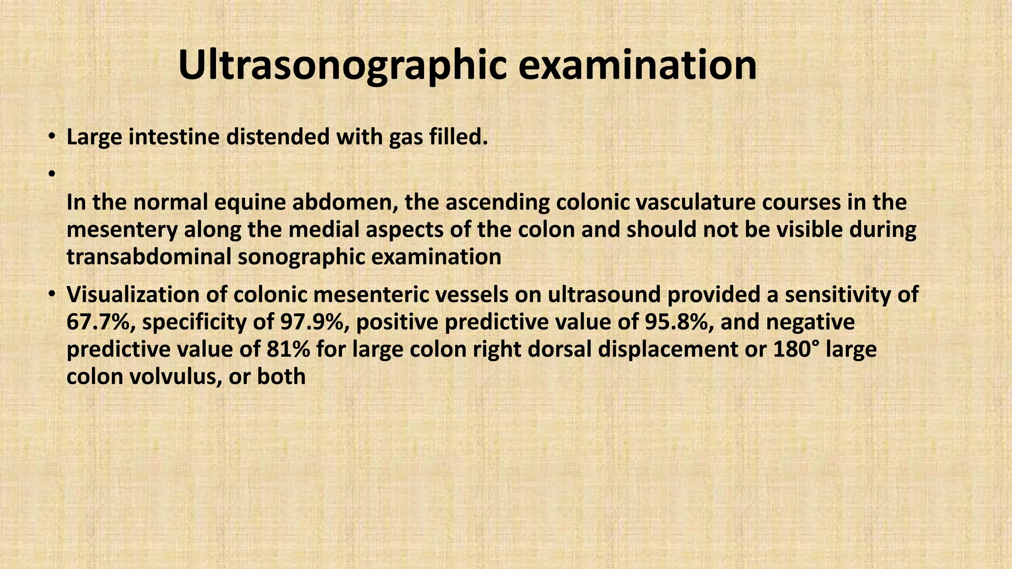 Displacement of large colon in horse | PPTX