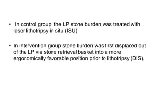 Displacement of Lower Pole Stones During Retrograde Intrarenal.pptx