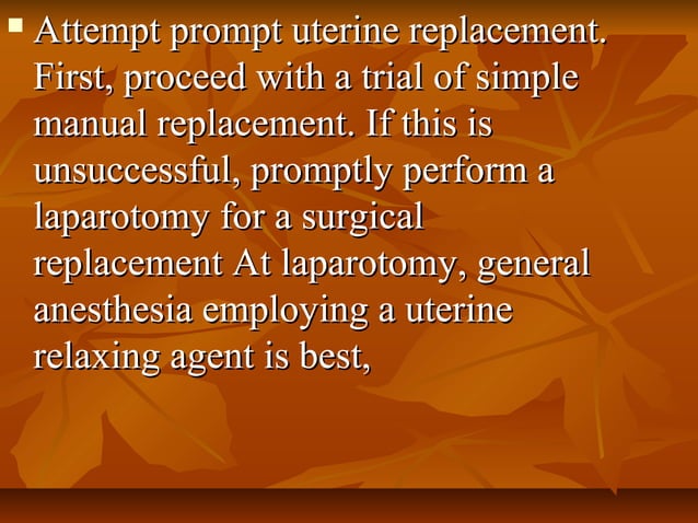 Displacement of the uterus | PPT | Pregnancy | Reproductive Health
