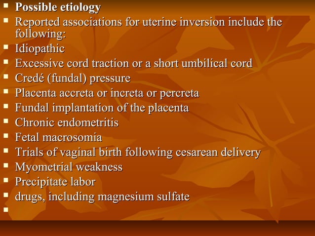 Displacement of the uterus | PPT | Pregnancy | Reproductive Health