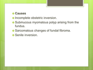 Displacement of the uterus | PPTX