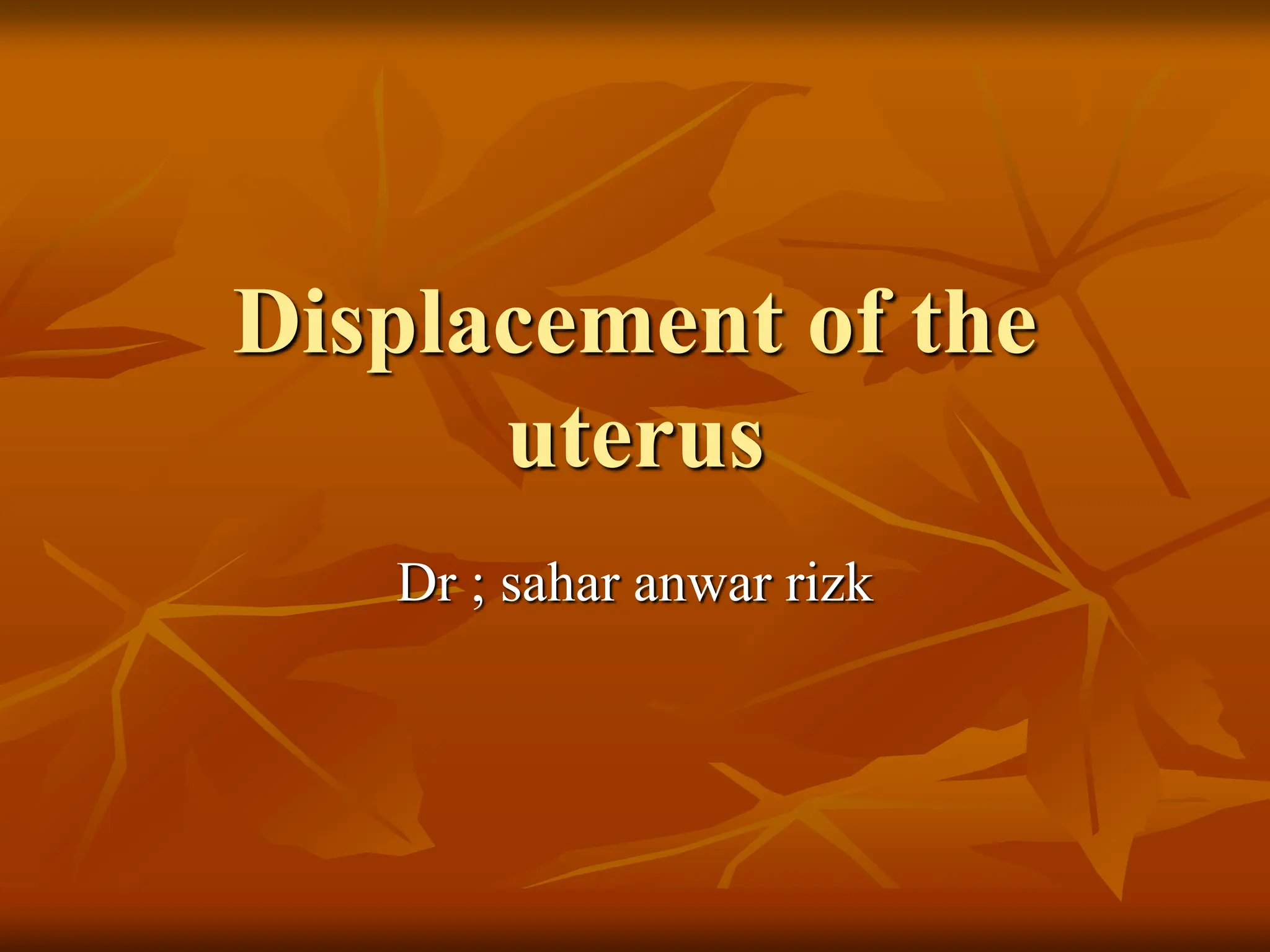 Uterus Is thick muscular walls adapt to the growth of the fetus and ...