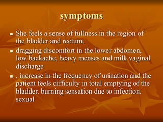 Uterus Is thick muscular walls adapt to the growth of the fetus and ...