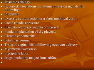 Uterus Is thick muscular walls adapt to the growth of the fetus and ...