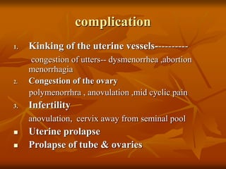 Uterus Is thick muscular walls adapt to the growth of the fetus and ...