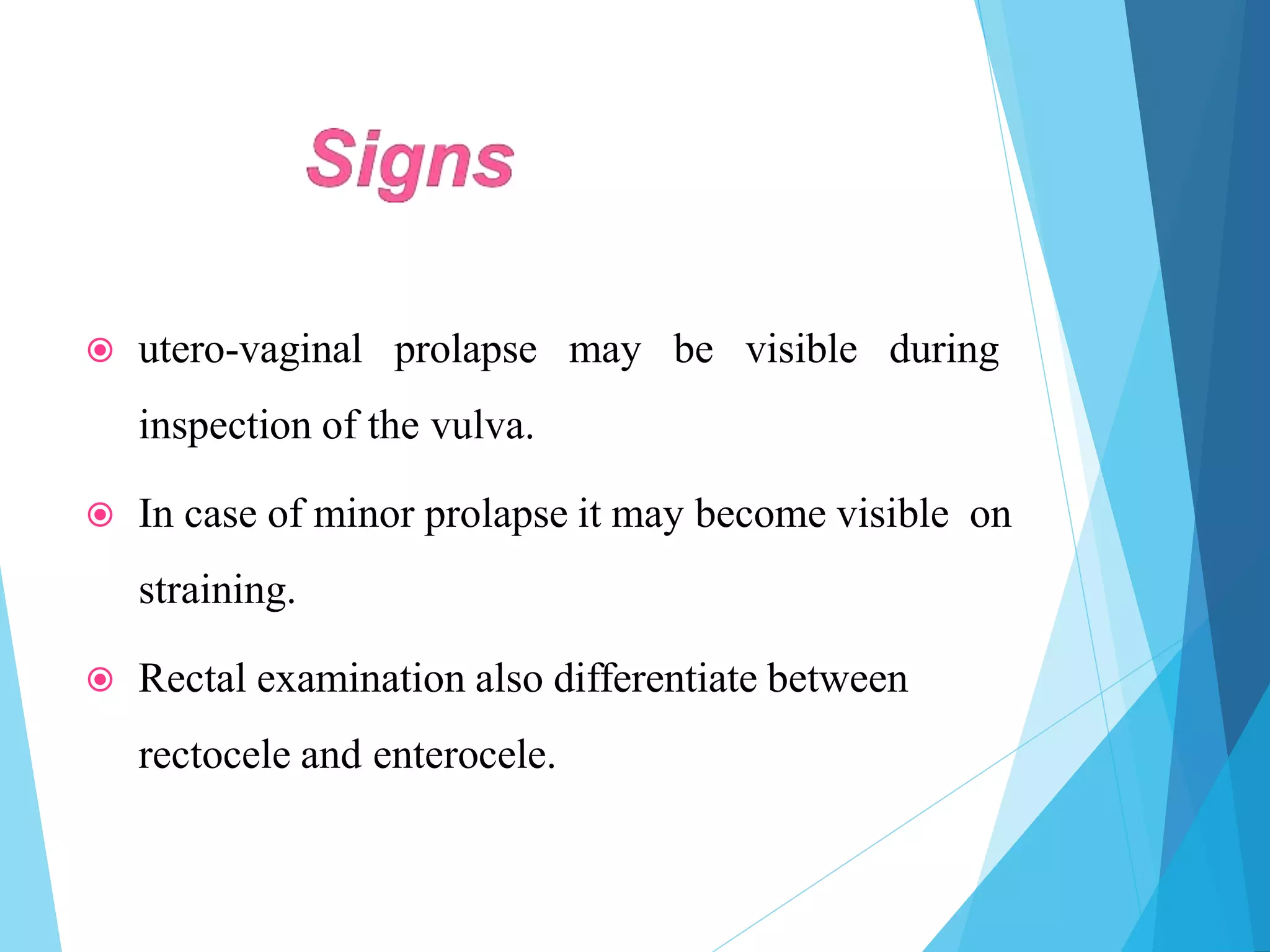 Displacement of uterus | PPTX