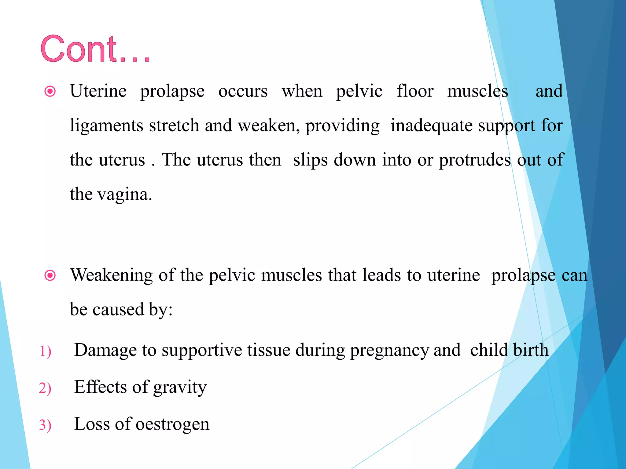 Displacement of uterus | PPTX