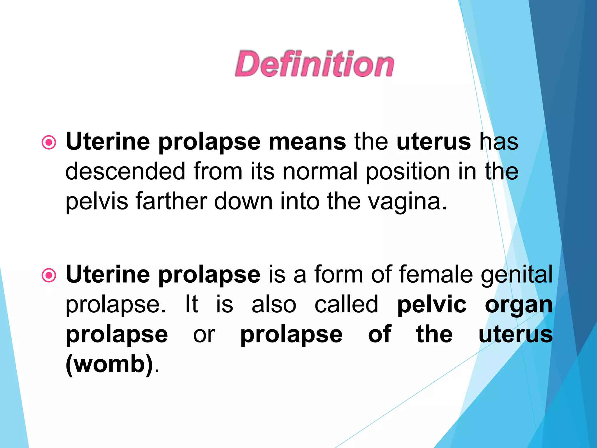 Displacement of uterus | PPTX