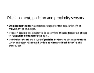 Displacement, Position, Proximity and Pressure Sensors and Transducers.pdf