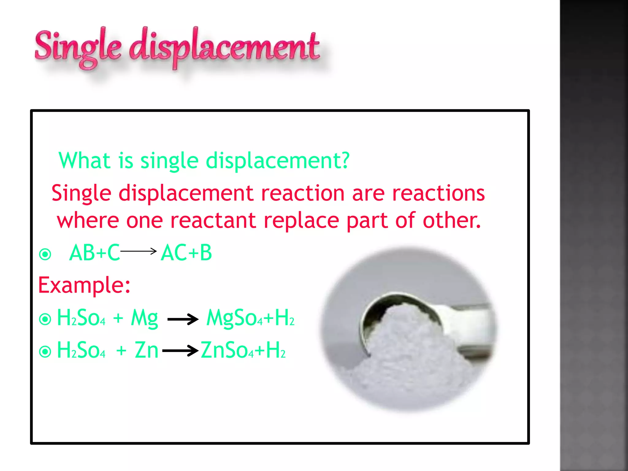 Displacement reaction | PPTX