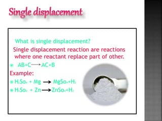 Displacement reaction | PPTX
