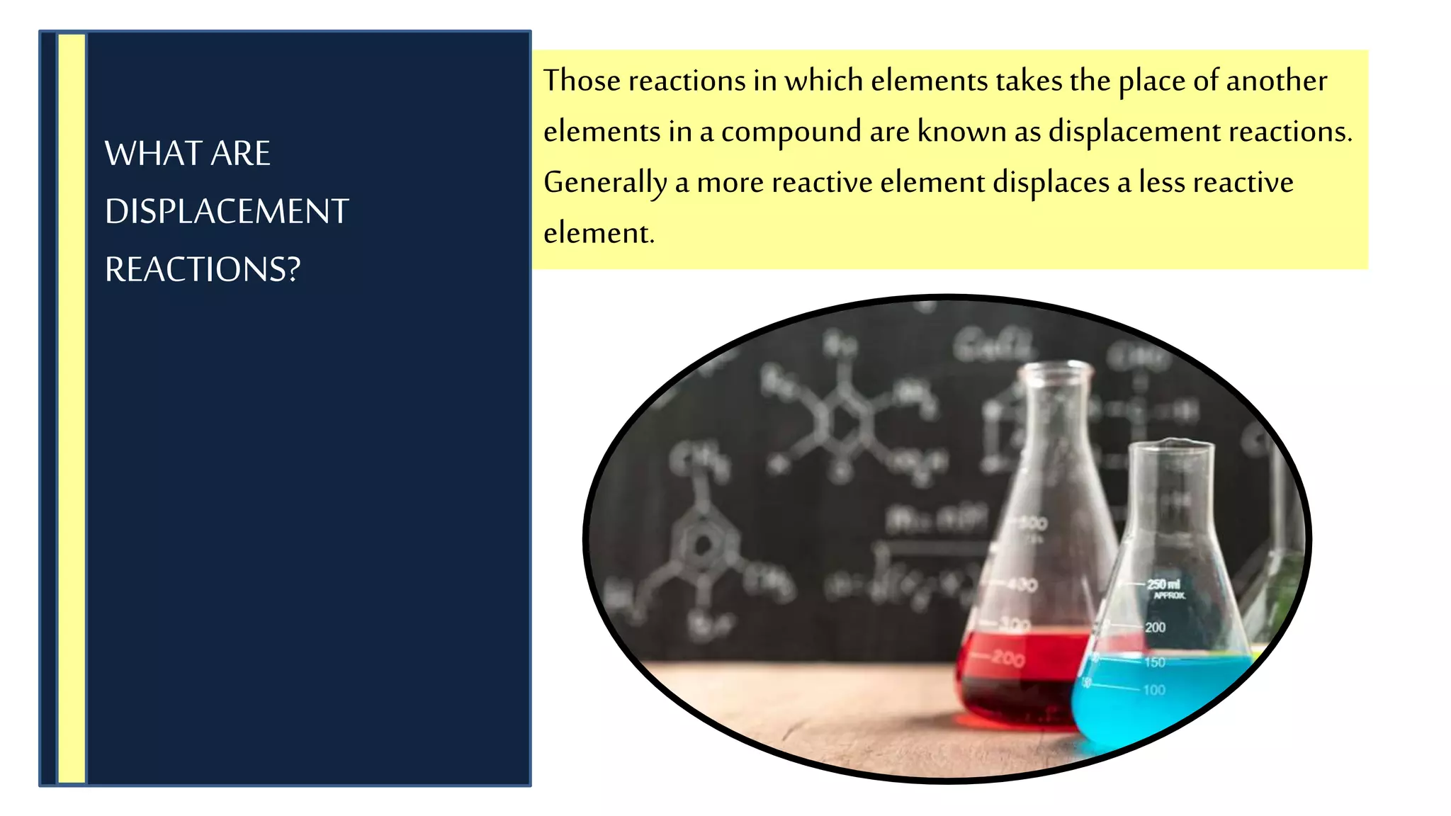 Displacement reactions | PPTX