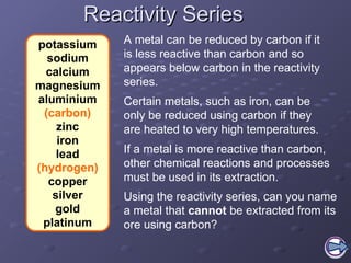 Displacement Reactions 2.ppt a Summary of common methods for ...
