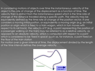 Displacement,speed | PPTX | Physics | Science