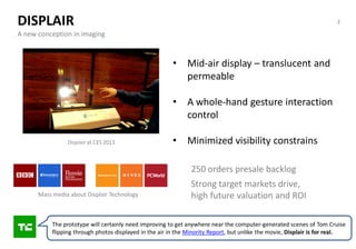 Displair - interactive air touch-screen | PPT