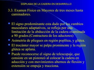 Displasia de la cadera en desarrollo | PPT