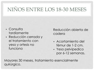 Displasia de la cadera en desarrollo | PPTX