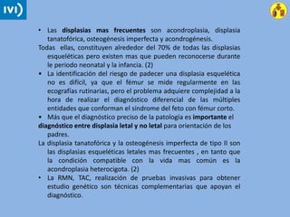 displasia osea esqueletica nomenclatura casos | PDF