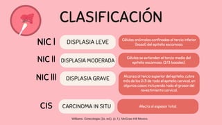 displasias cervicales, NIC/// GINECÓLOGA | PDF