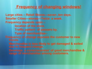 WINDOW DISPLAY | PPT