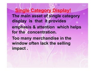 WINDOW DISPLAY | PPT