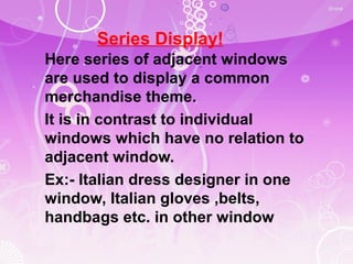 WINDOW DISPLAY | PPT