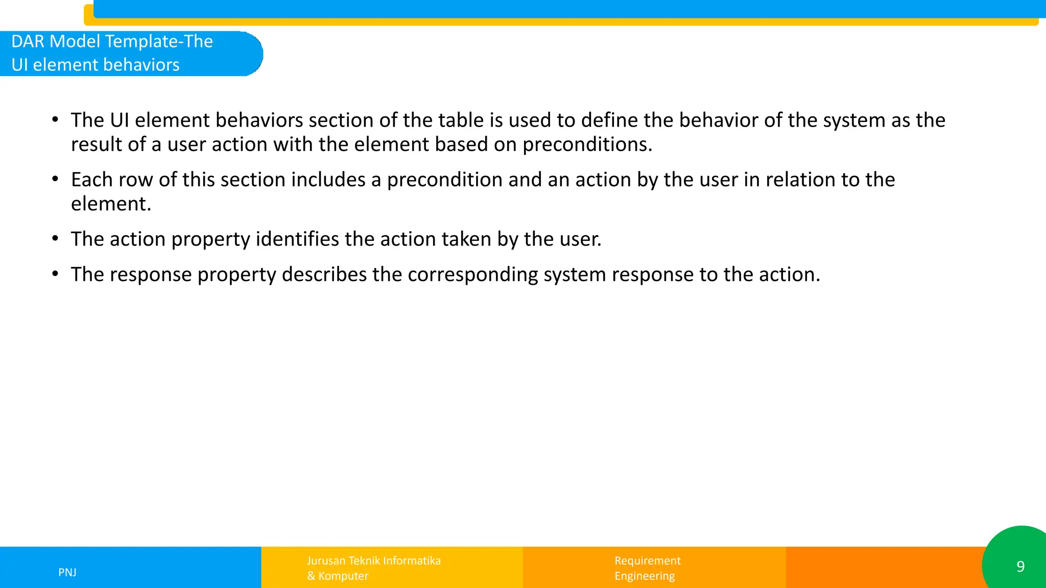 Display Action Response (DAR) in Requirement Engineering | PDF