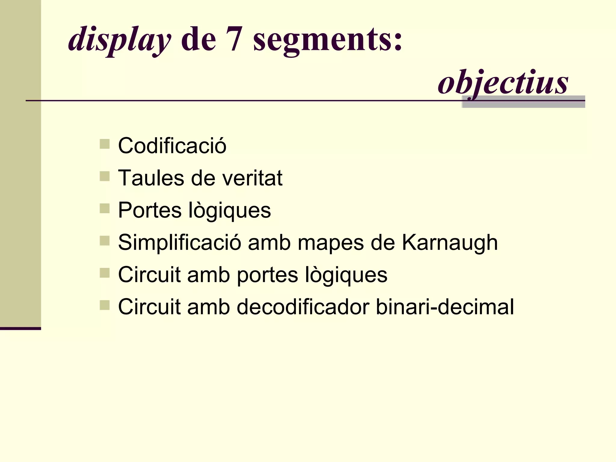 Display De 7 Segments | PPT | Technology & Computing