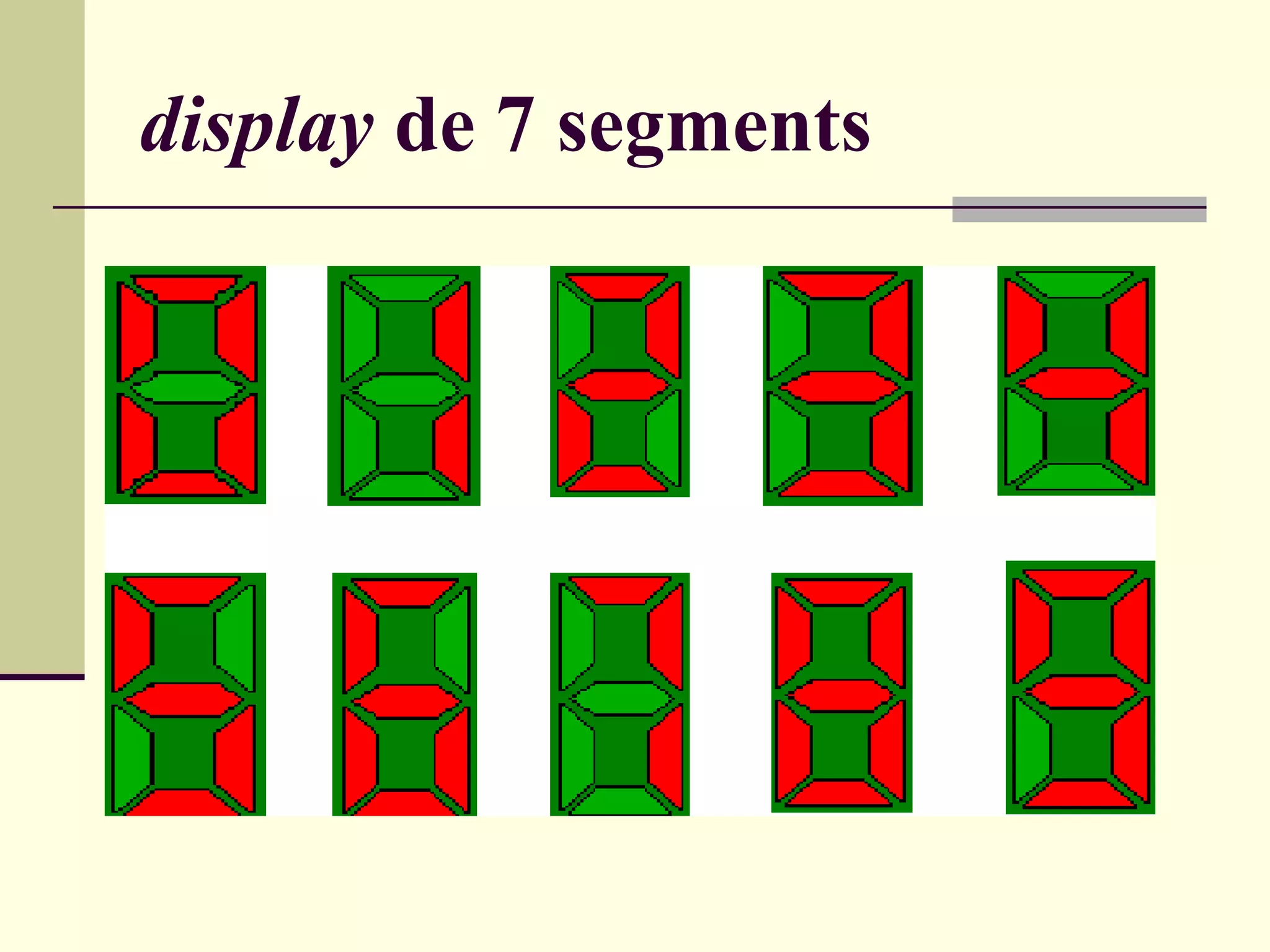Display De 7 Segments | PPT | Technology & Computing