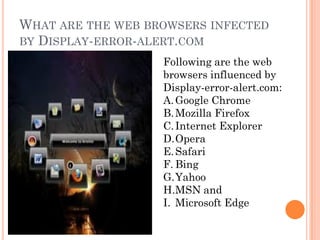 How to Uninstall Display-error-alert.com from PC | PPT