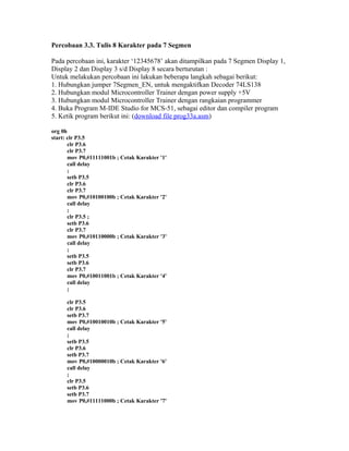 Display 7 Segmen | PDF