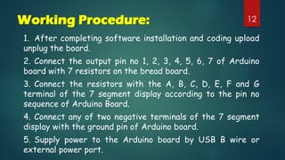 Display a Character on a 7 Segment Display | PPT