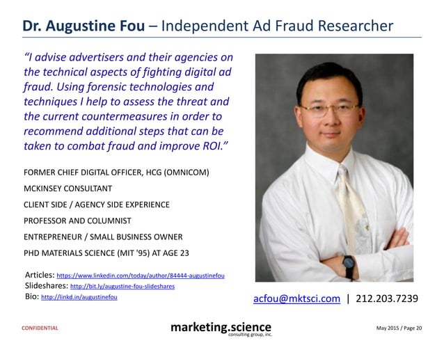 Display Ad Fraud Explainer by Augustine Fou | PPT