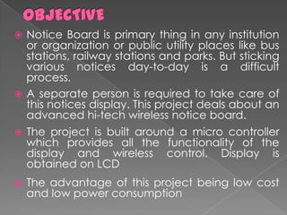 Digital Notice Board | PPTX