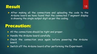 Display Characters of a String one by One on a 7 Segment Display | PDF